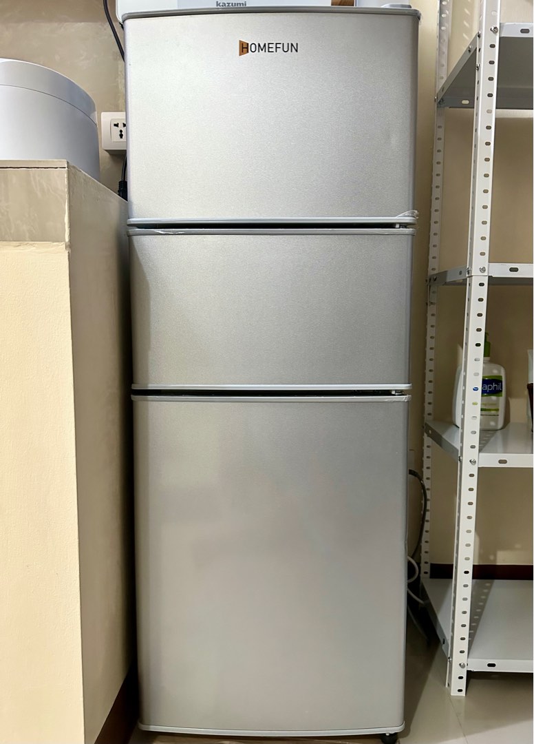 Homefun 3-door inverter refrigerator mini fridge, TV & Home Appliances ...