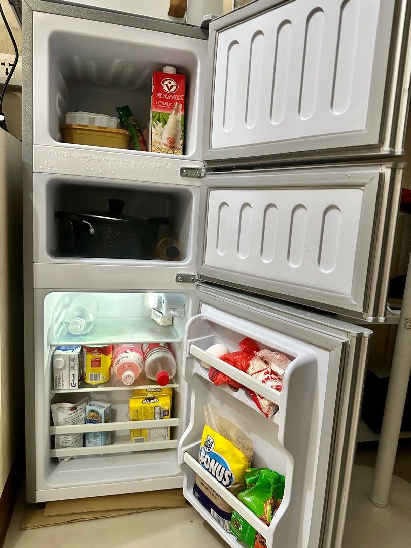 Homefun 3-door inverter refrigerator mini fridge, TV & Home Appliances ...