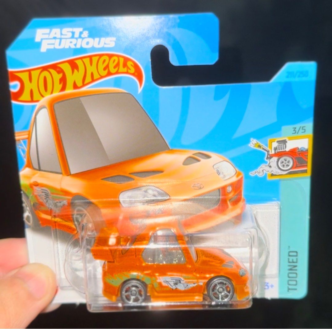 Hotwheels Tooned Supra, Hobbies & Toys, Toys & Games on Carousell