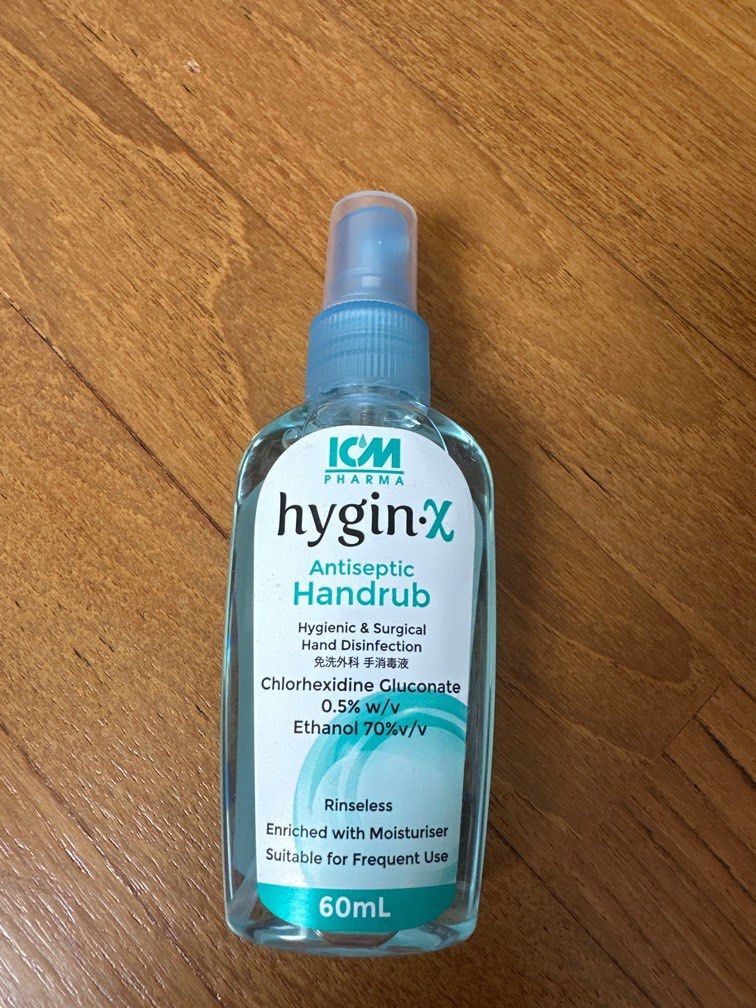 Hygin-X Antiseptic Handrub 60mL, Beauty & Personal Care, Sanitisers ...