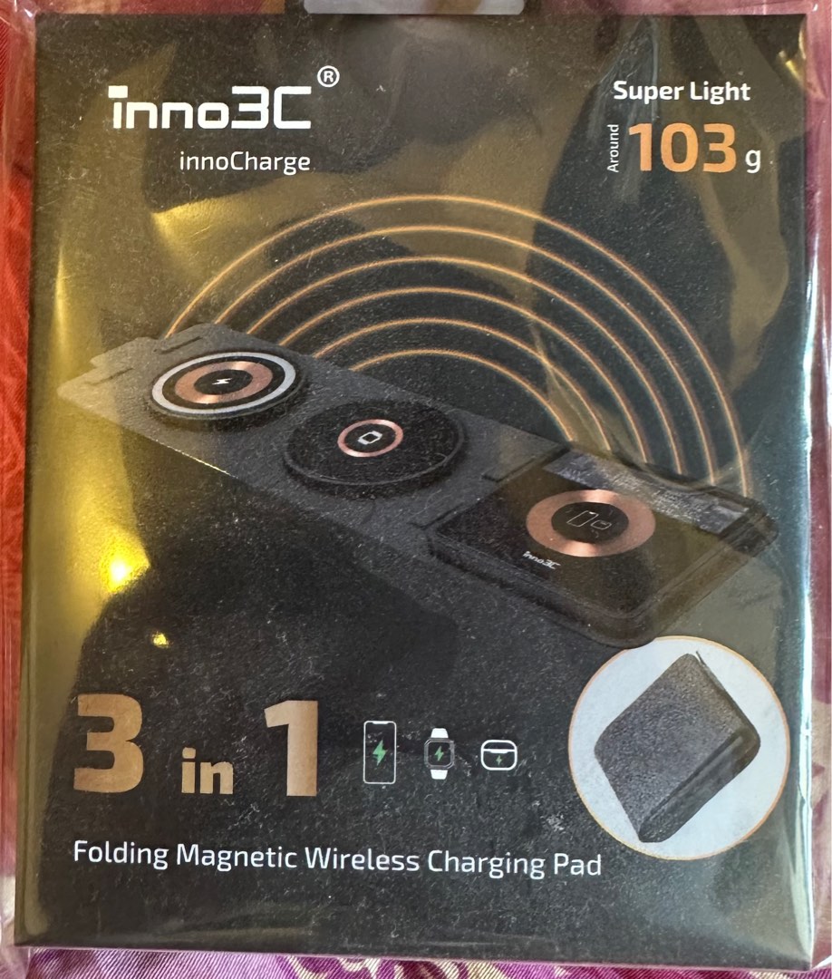 Inno3C Folding Magnetic Wireless Charging Pad, 手提電話, 電話及其他裝置配件, 充電器及電線 ...