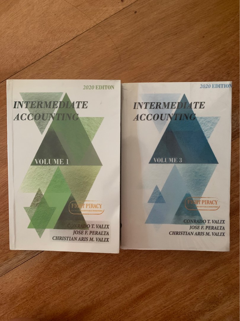 Intermediate Accounting 1 3 By Valix 2020 Edition Hobbies Toys