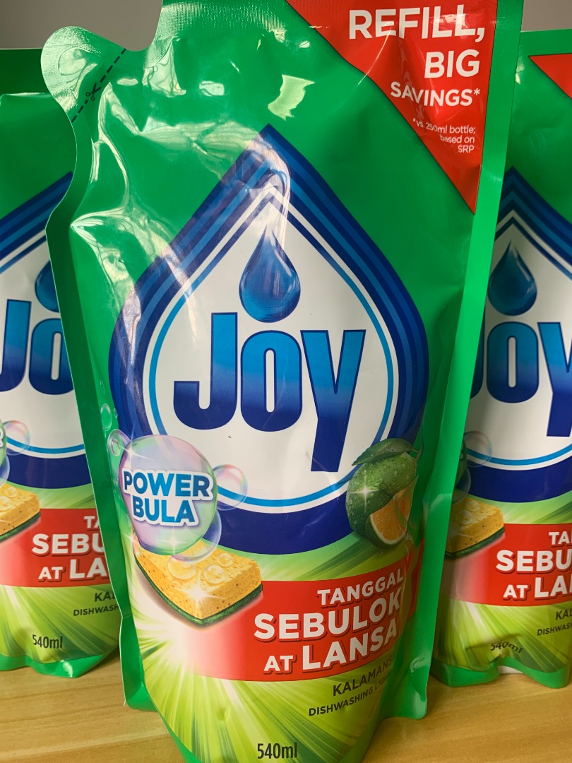 JOY Power Bubbles Lime Concentrated Dishwashing Liquid Value Refill Pack 540ml, Furniture & Home ...
