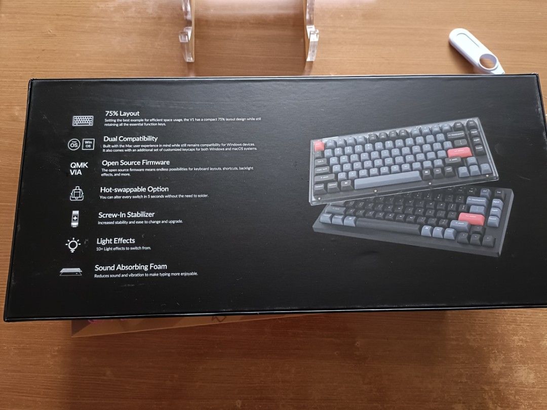 Keychron v1 Custom Keyboard (v1 wired only), Computers & Tech, Parts ...