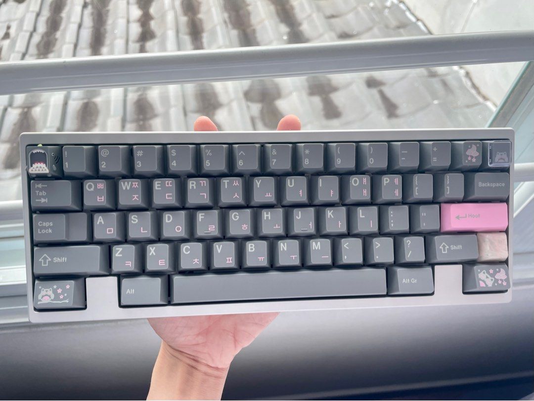 KMG B60 silver WKL machined weight mechanical keyboard, Computers ...