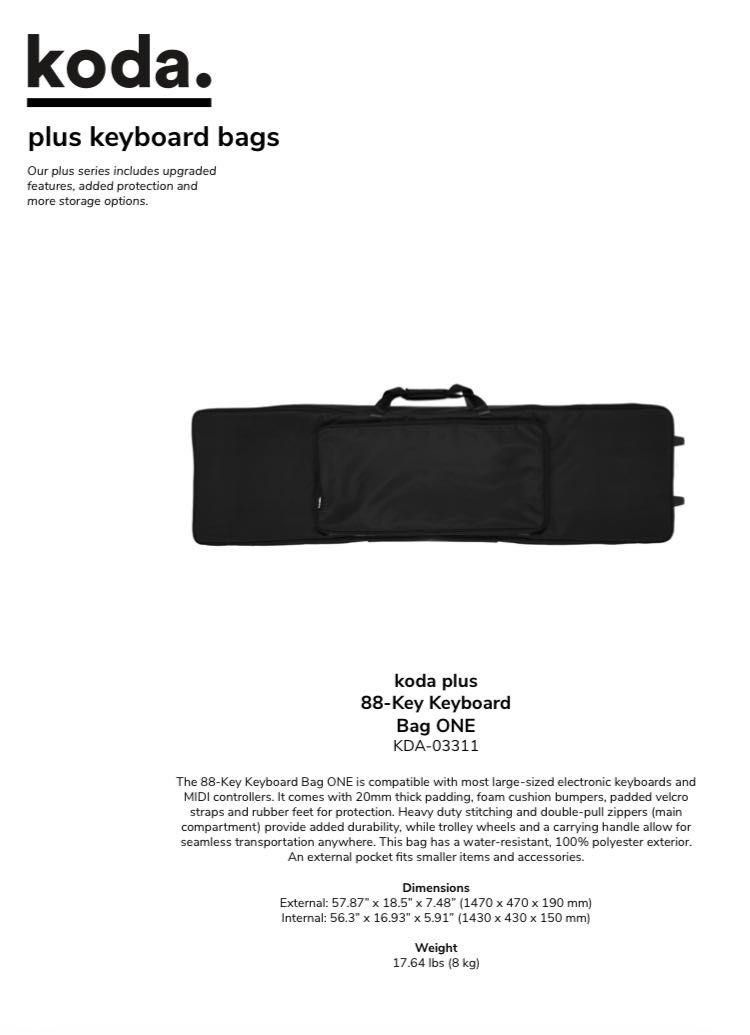 Koda 88 keyboard bag with wheels, Hobbies & Toys, Music & Media, Music ...