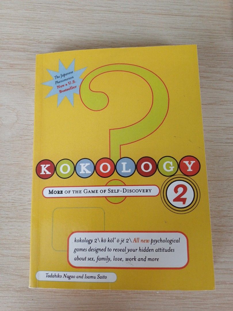 Kokology (self discovery psychological game) book 1 and 2 on Carousell
