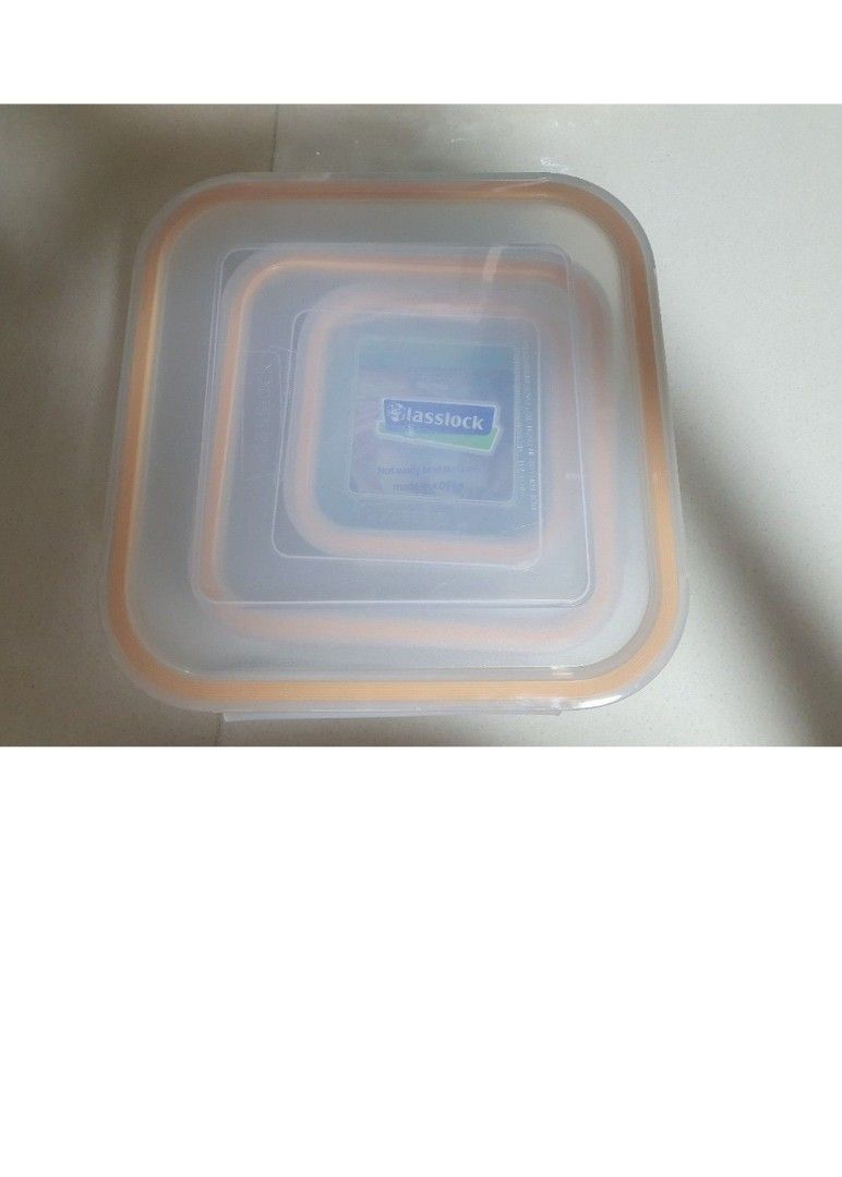 Glass lock containers korea, Furniture & Home Living, Kitchenware ...
