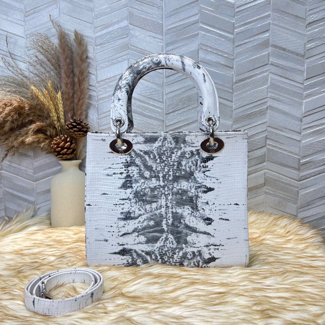Lady Dior in exotic lizard leather on Carousell