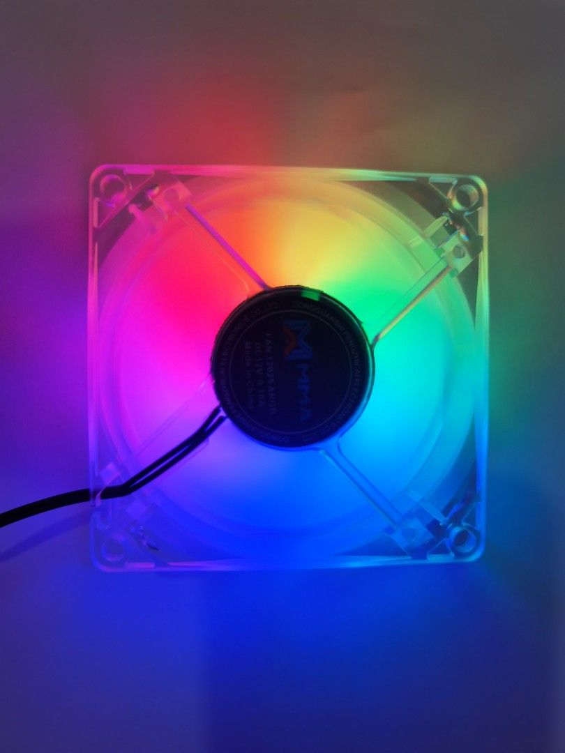 LED FAN RGB 8CM 4PIN MOLEX on Carousell