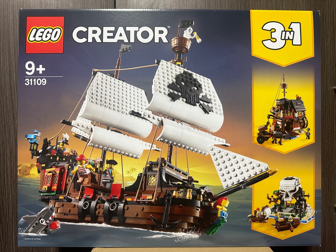 (Admiralty) Lego 31109 Pirate Ship Creator 3-in-1, Hobbies & Toys, Toys ...