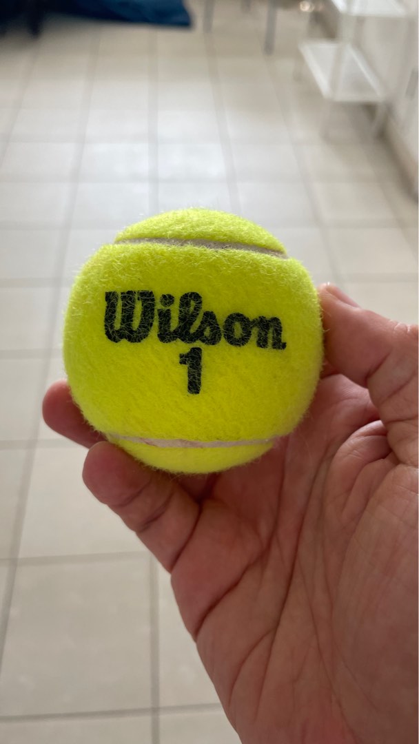 Limited edition Wilson tennis ball Singapore edition, Sports Equipment ...
