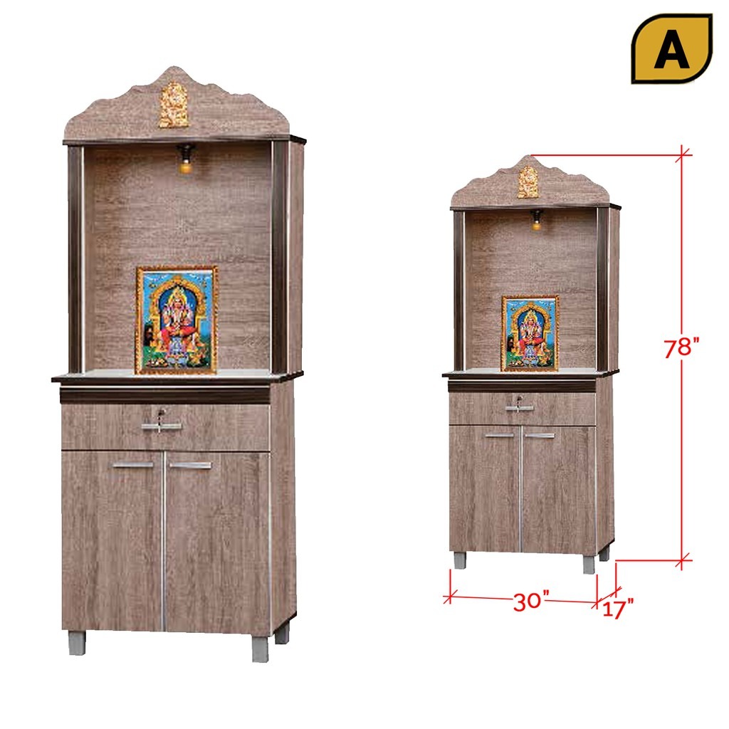 Living Mall Hindu Altar Cabinet In 12 Designs., Furniture & Home Living ...