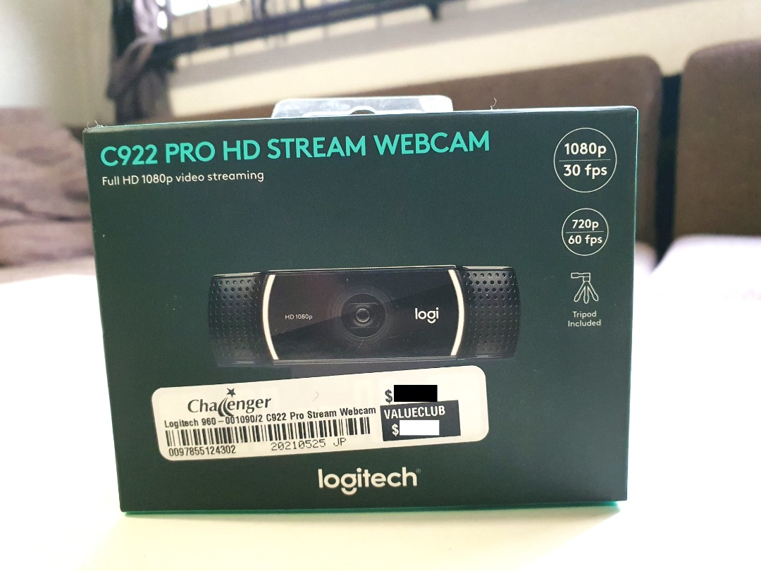 Logitech C922 Pro Stream Webcam, Computers & Tech, Parts & Accessories ...