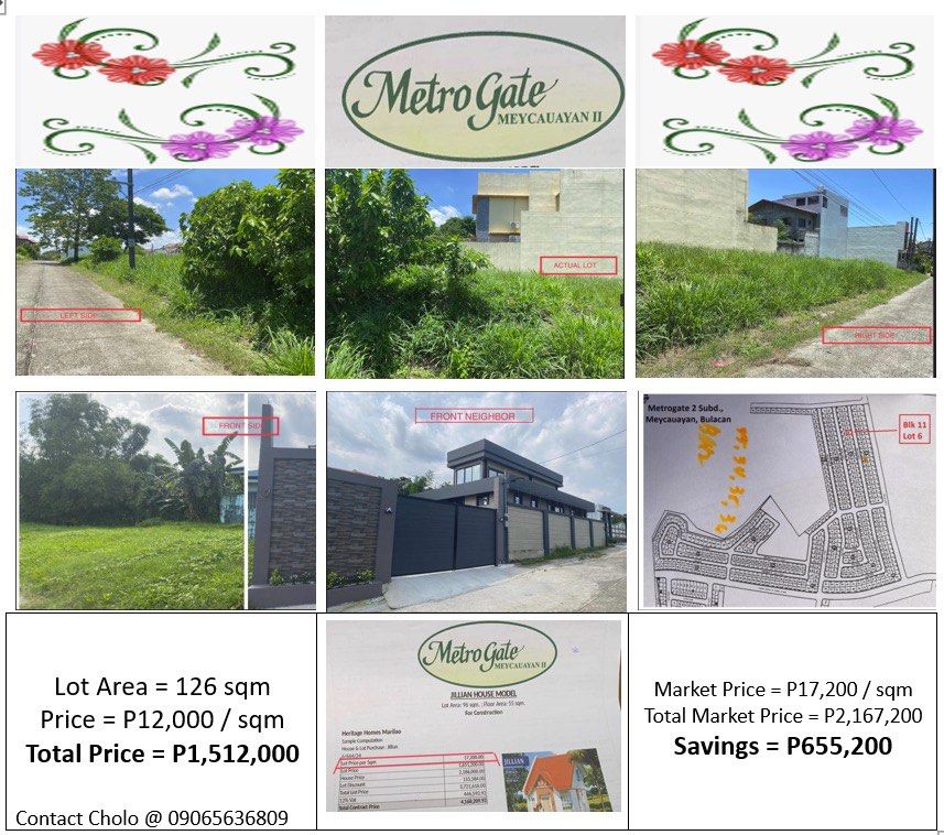 Lot for Sale MetroGate Meycauayan II Subdivision, Marilao, Bulacan on ...