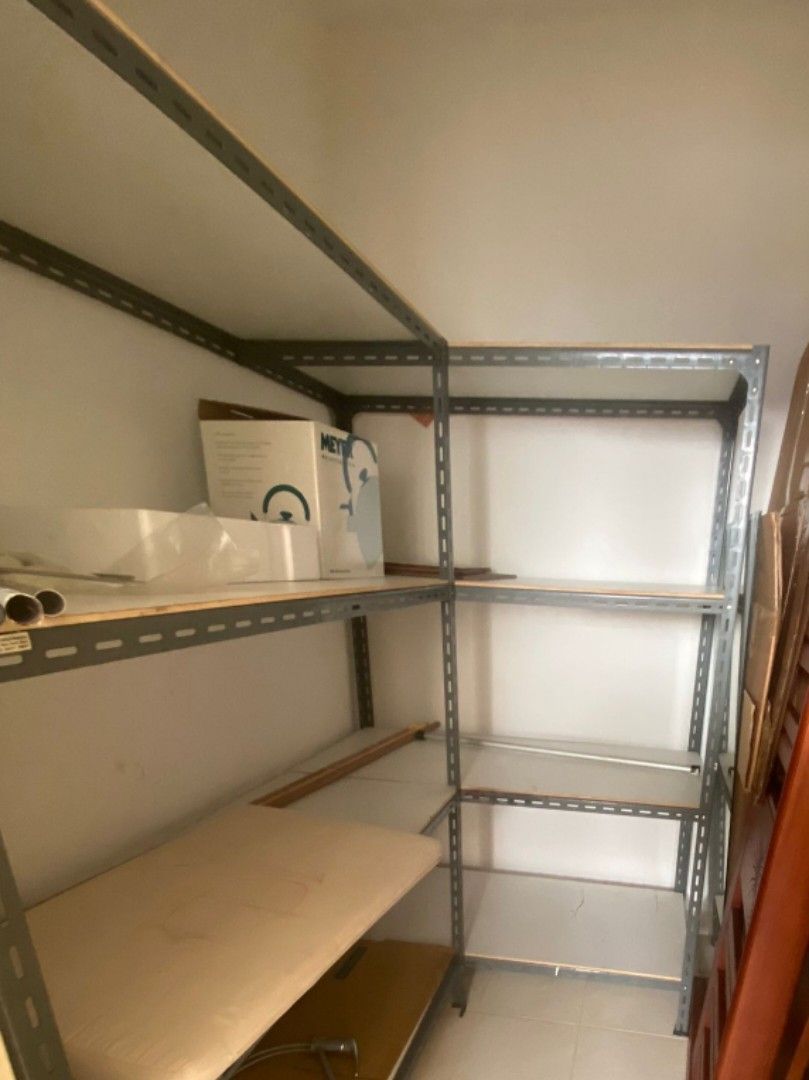 L-Shape Storage Rack (fits in bomb shelter), Furniture & Home Living ...