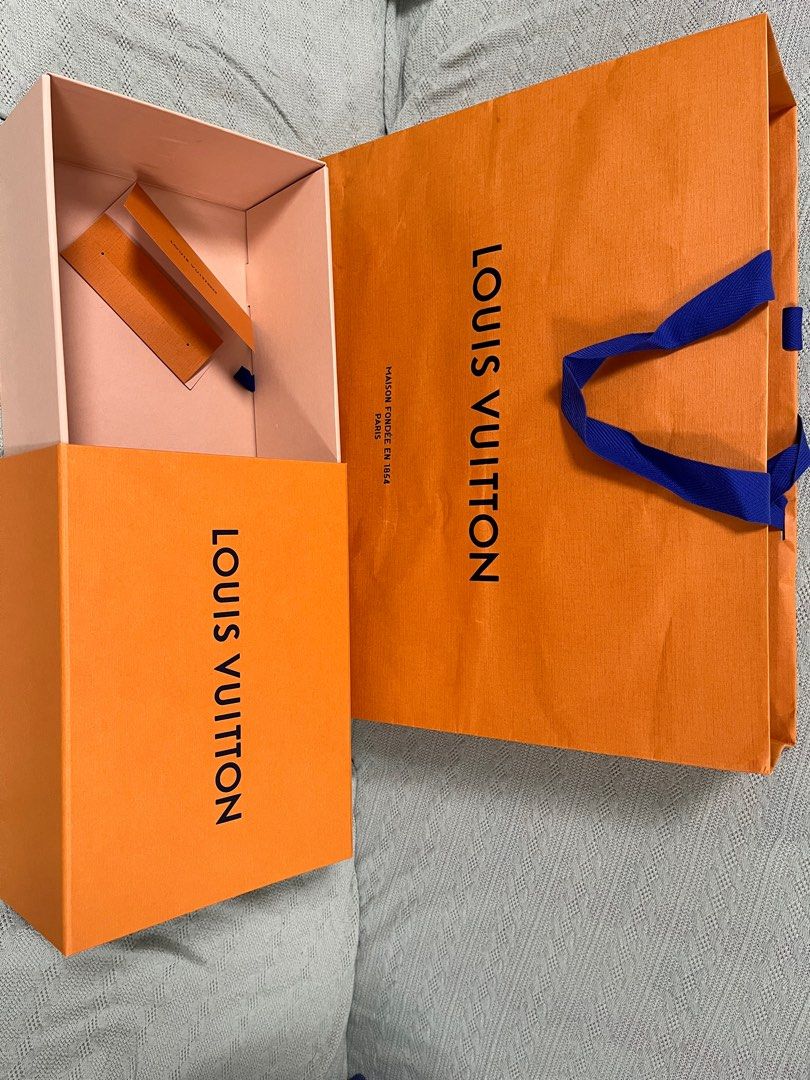 lv box and paper bag, Luxury, Accessories on Carousell