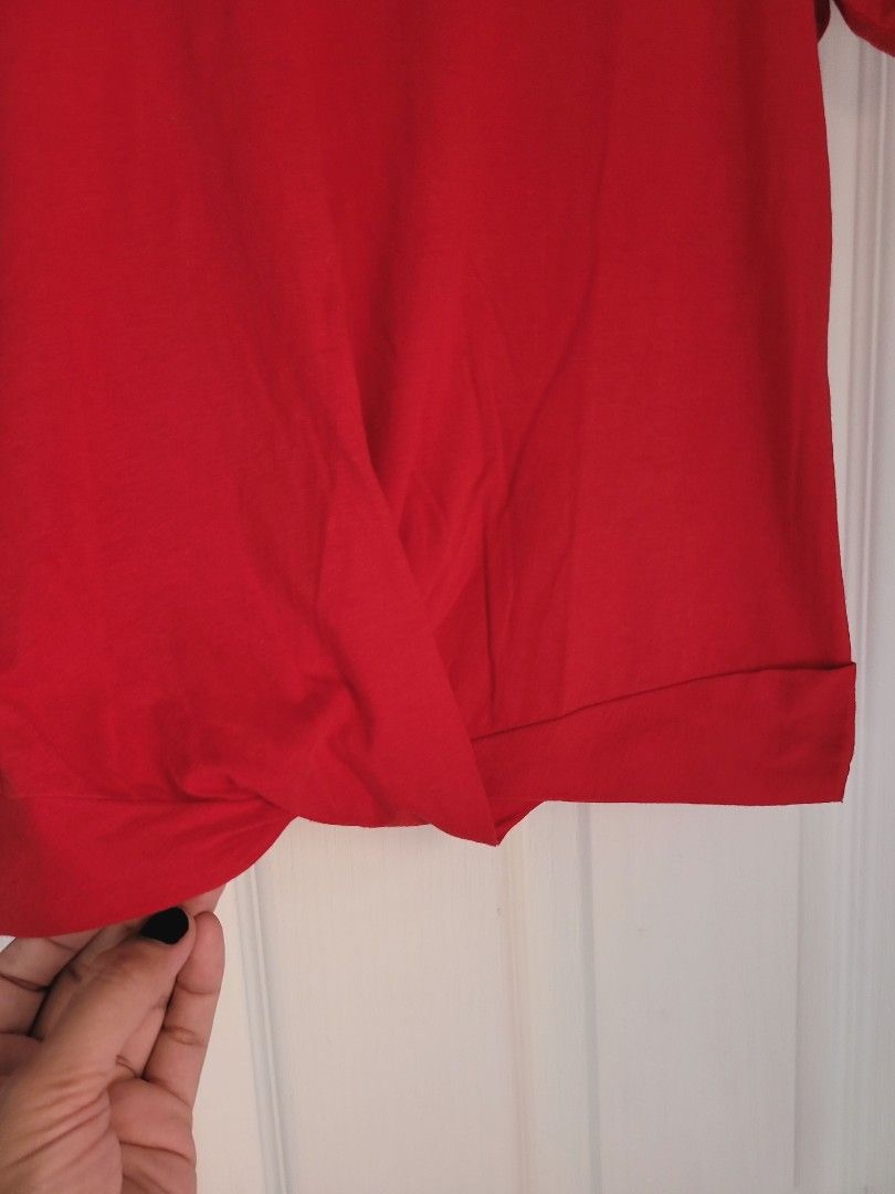 MANGO Red Top, Women's Fashion, Tops, Blouses on Carousell