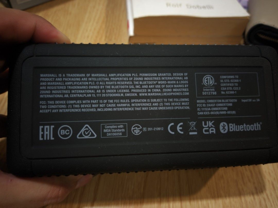 Marshall Emberton 1, Audio, Soundbars, Speakers & Amplifiers on Carousell