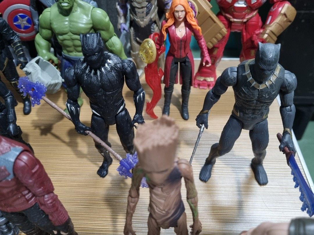 Hasbro Marvel Action Figures Infinity War, Black Panther and Takara ...