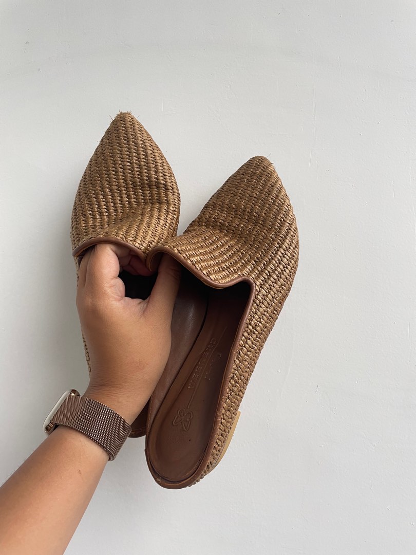 Max Mara Raffia Mules, Women's Fashion, Footwear, Flats & Sandals on ...
