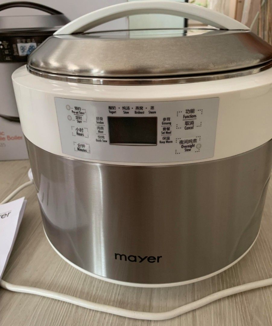 mayer electric double boiler, TV & Home Appliances, Kitchen Appliances ...