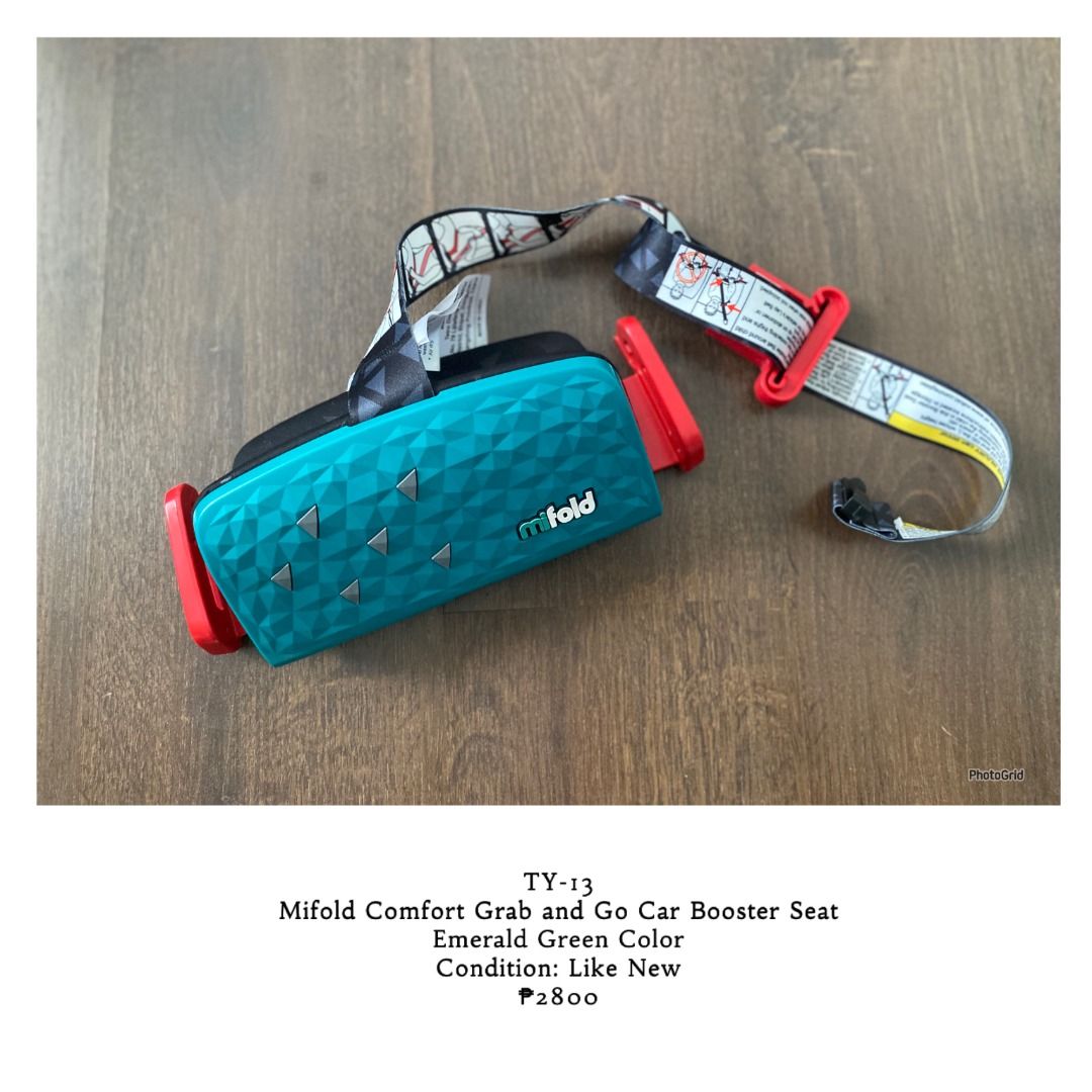 Mifold Comfort Grab and Go Car Booster Seat (Preloved), Babies & Kids ...
