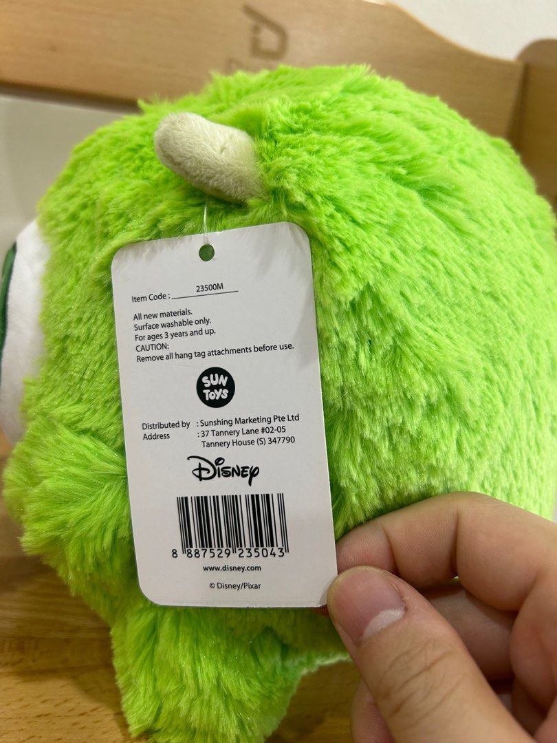 Mike - Disney Pixar Plush Toy, Hobbies & Toys, Toys & Games on Carousell