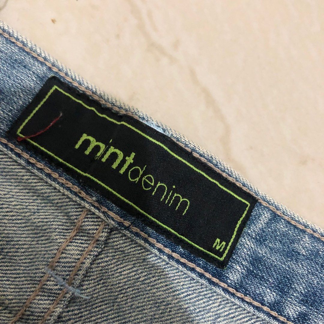 mintdenim - perfect y2k retro vintage style denim maong tattered mini ...