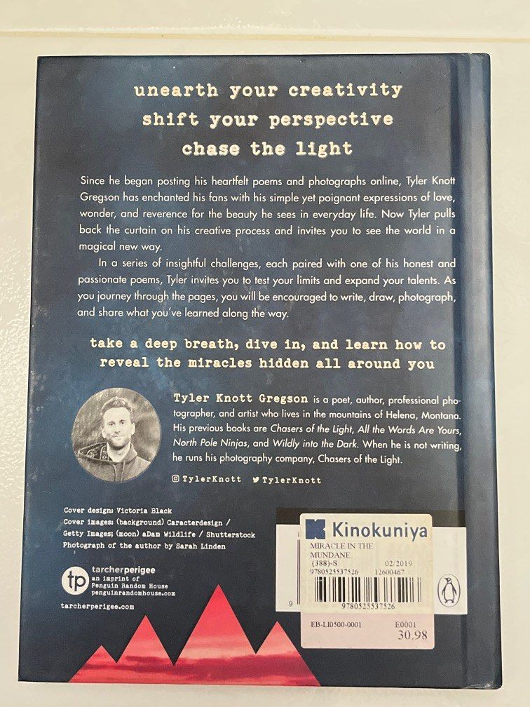 Miracle In The Mundane By Tyler Knott Gregson Hobbies Toys Books