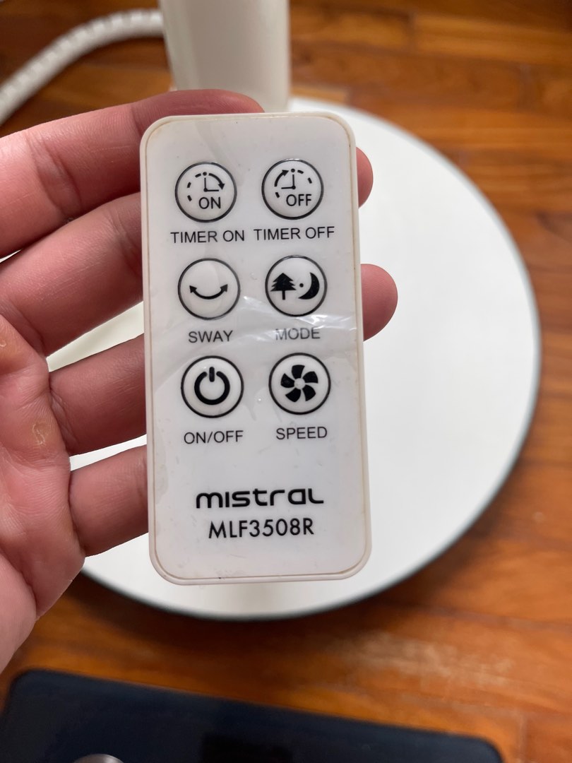 Mistral standing fan with remote MLF3508DR, Furniture & Home Living ...