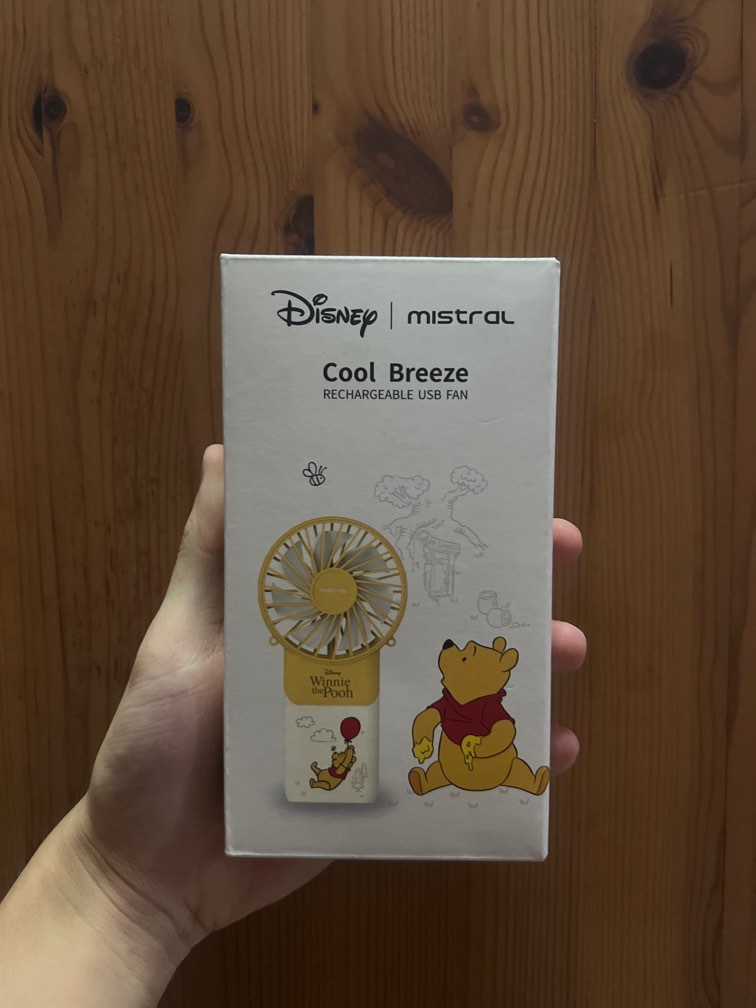 Mistral x Winnie the Pooh Disney Cool Breeze Rechargeable USB Fan ...