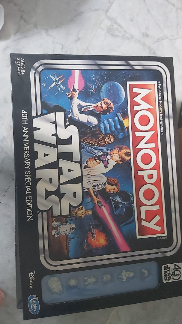 MONOPOLY + RISK original star wars edition + Mystery star wars board ...