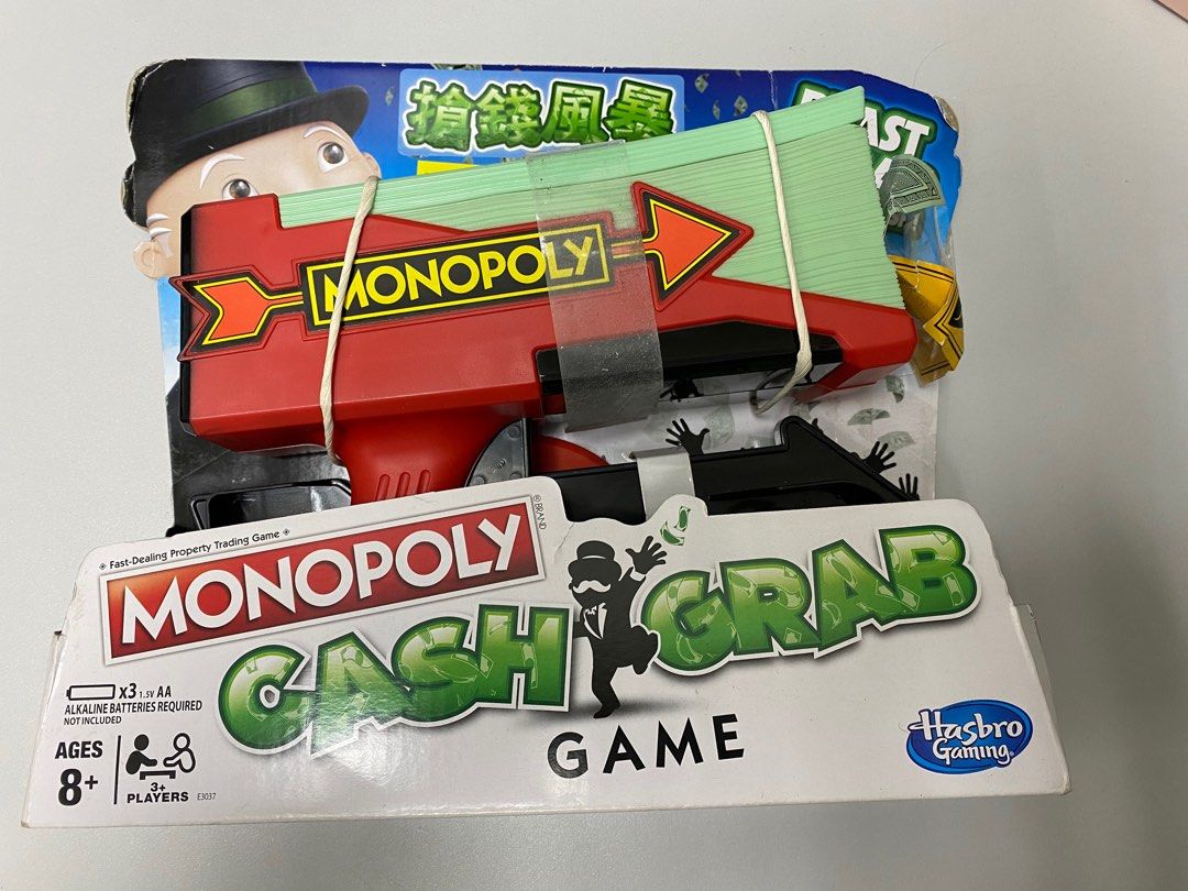 Monopoly Cash Grab Game, 興趣及遊戲, 玩具 & 遊戲類 - Carousell