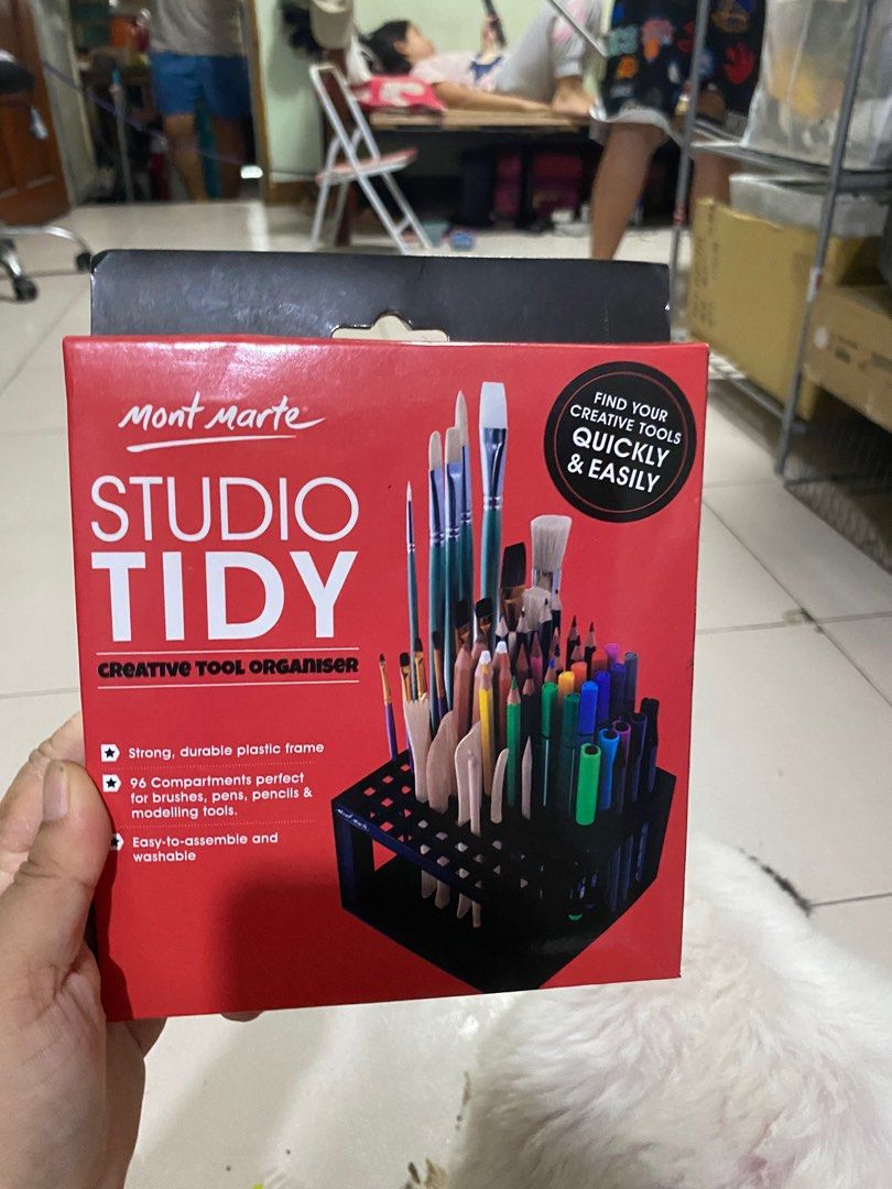 Mont Marte Studio Tidy - Brush stand, desk organiser, Hobbies & Toys, Stationary & Craft, Art ...