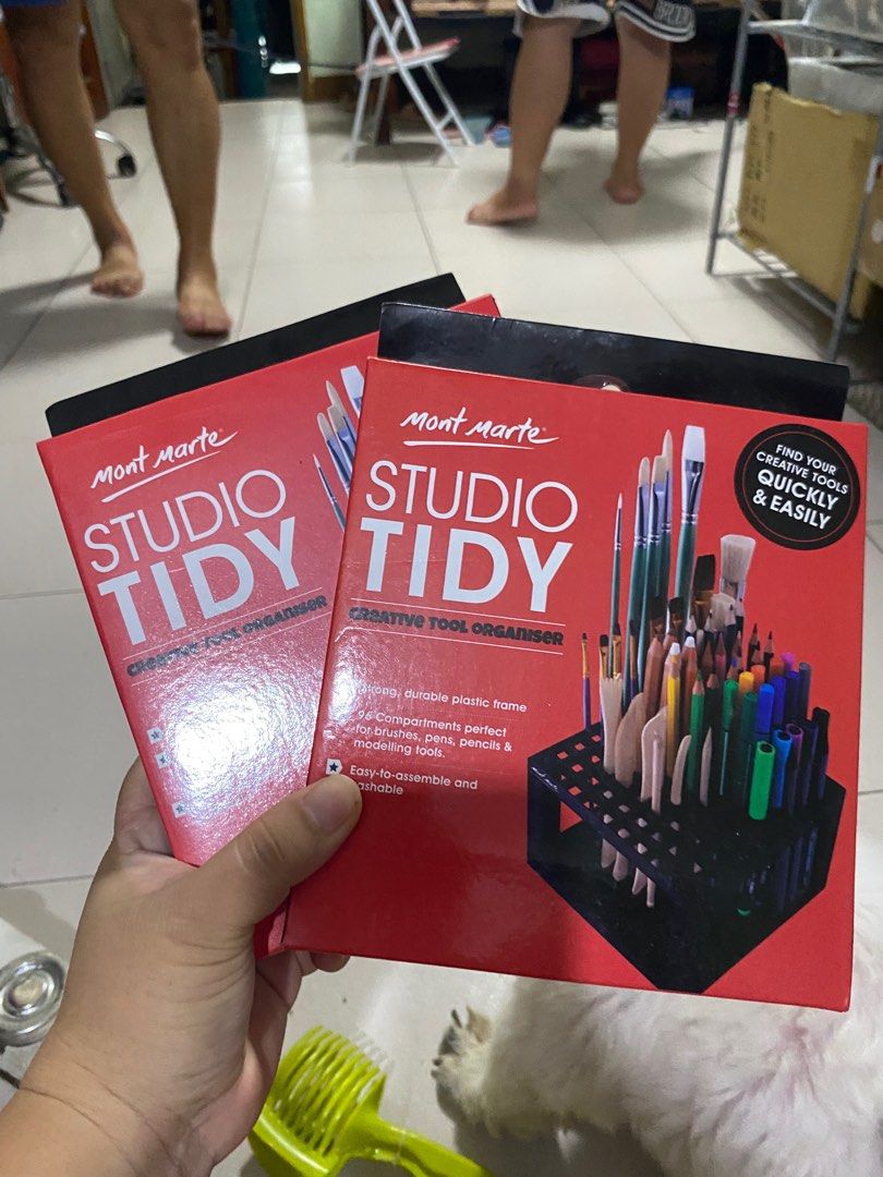 Mont Marte Studio Tidy - Brush stand, desk organiser, Hobbies & Toys, Stationary & Craft, Art ...