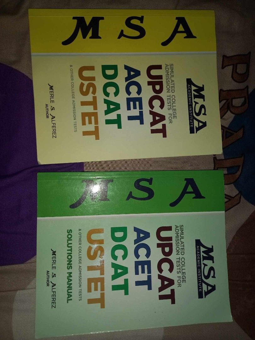 MSA UPCAT ACET DCAT USTET Admission Test Reviewer, Hobbies & Toys ...