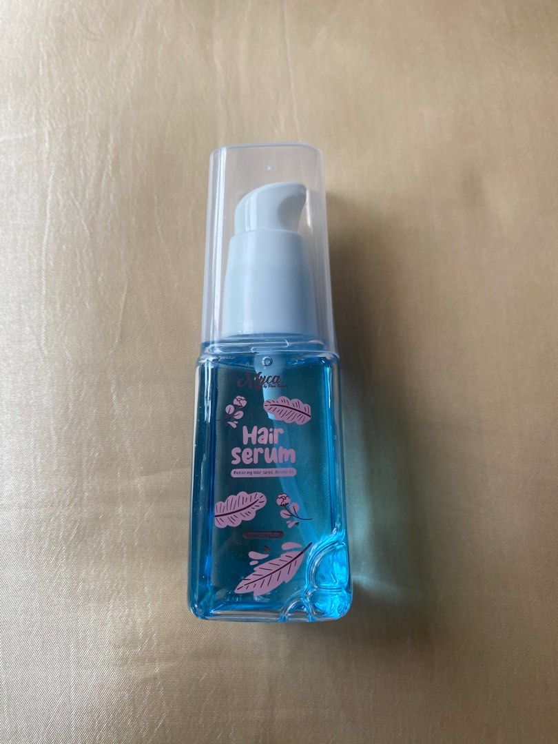 Myca hair serum with almond oil, Beauty & Personal Care, Hair on Carousell