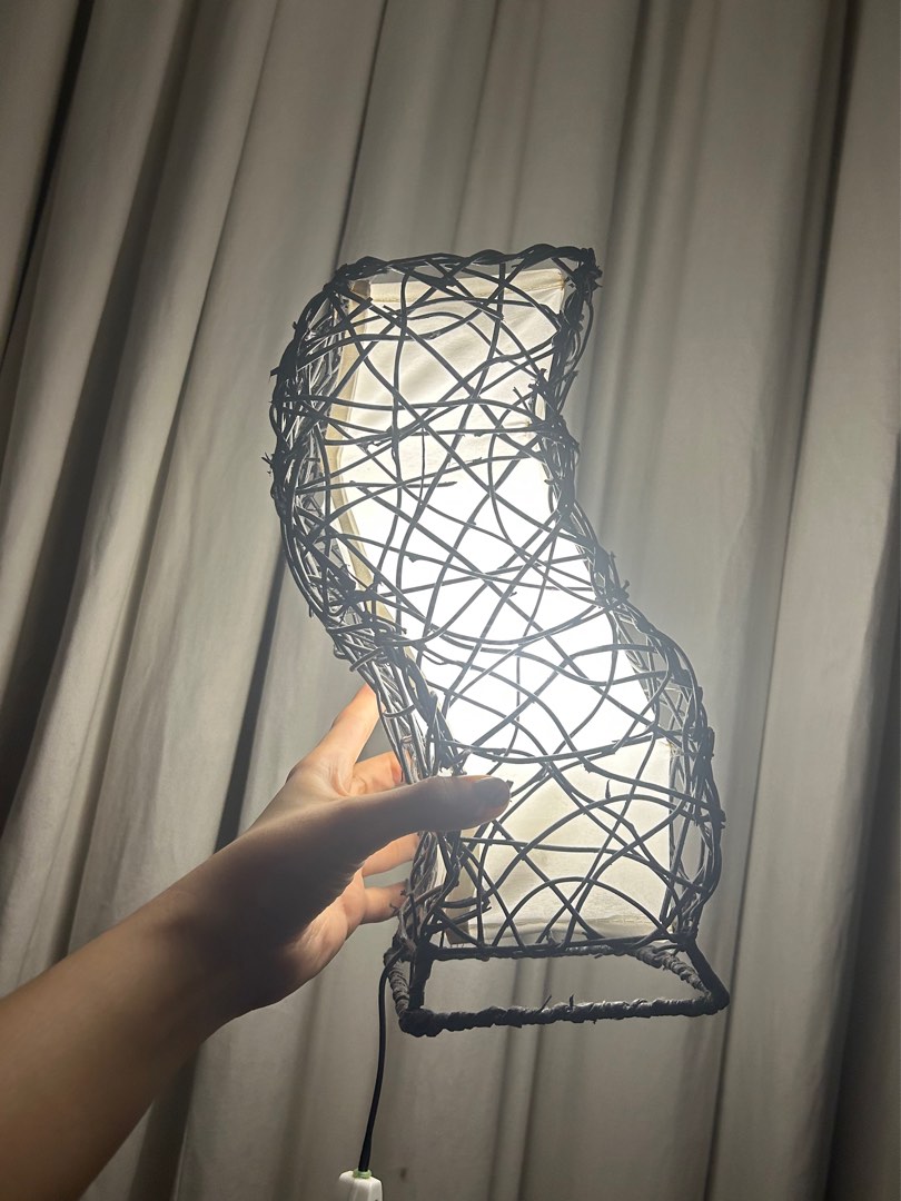 Native Curve lamp (with bulb,yellow light) on Carousell