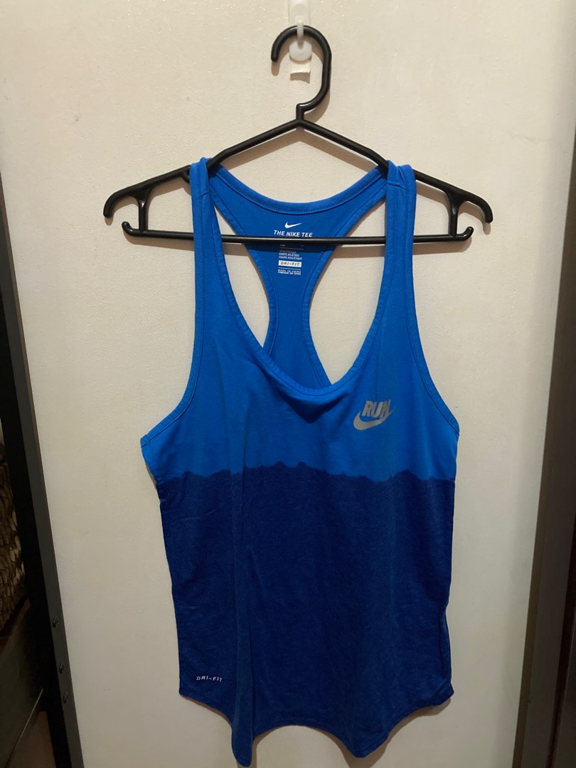 Nike Dri Fit Blue Racerback Running Top #sweldona, Women's Fashion ...
