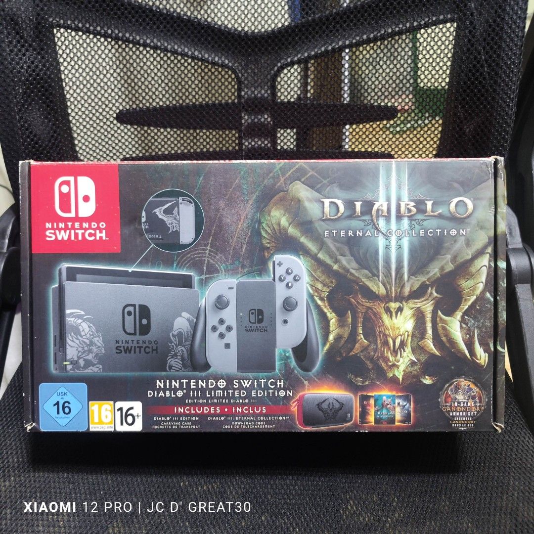 Nintendo Switch Diablo Edition Complete with Diablo game and 128gb sd ...