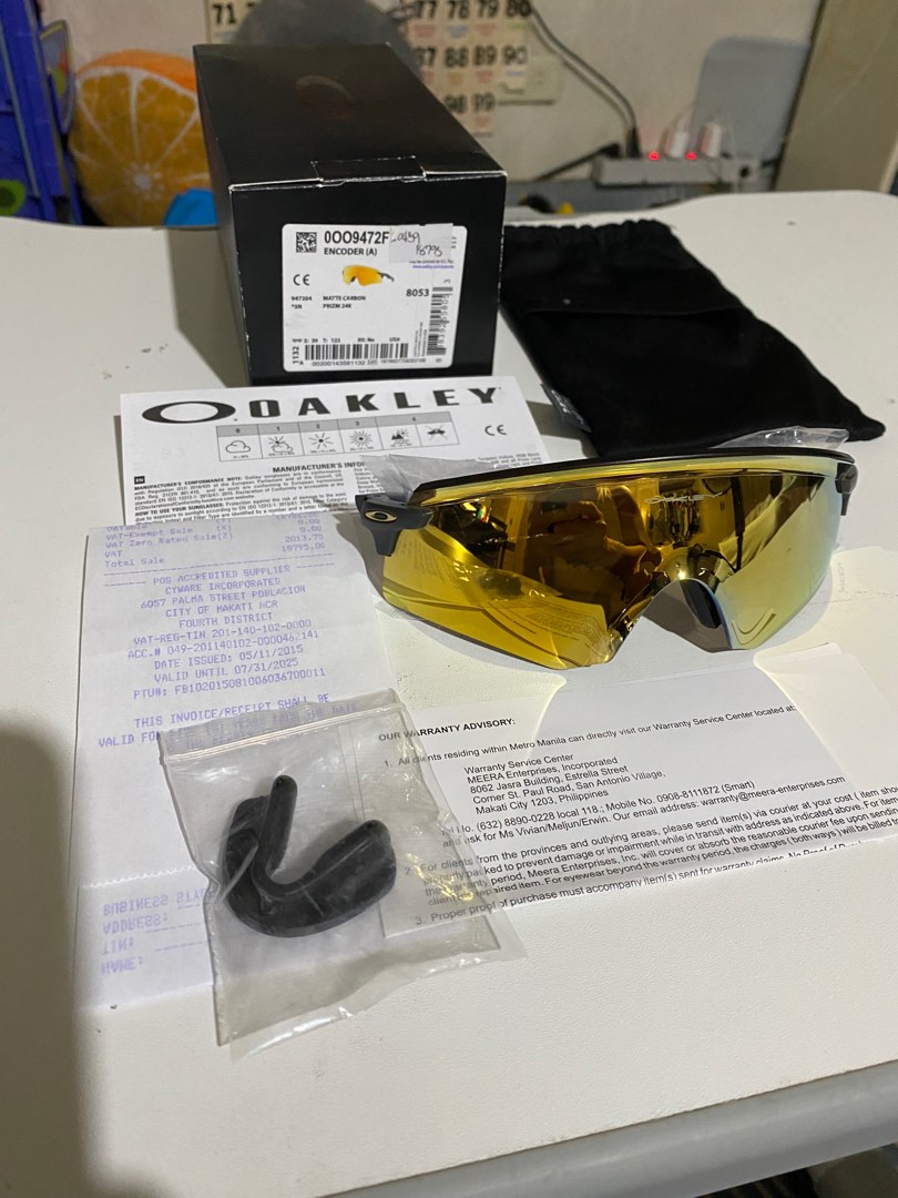 Oakley Encoder 24k Gold Prizm, Men's Fashion, Watches & Accessories ...