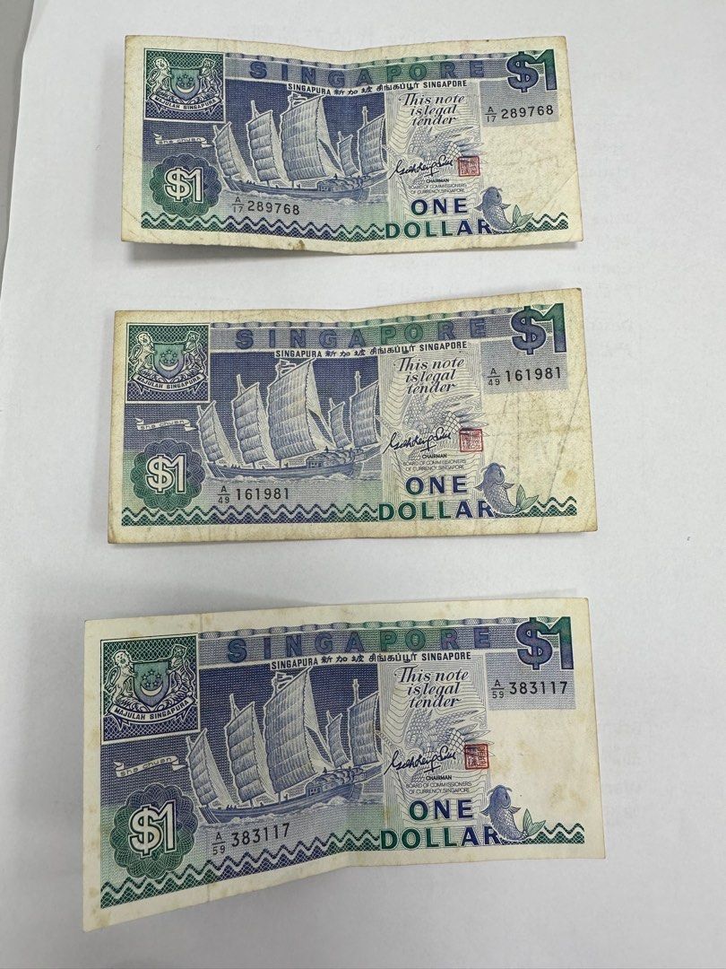 One Dollar Singapore Ship Notes, Hobbies & Toys, Memorabilia ...