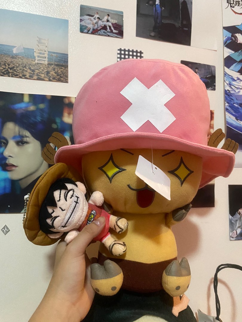 ONE PIECE CHOPPER AND LUFFY STUFFED TOY PLUSHIE, Hobbies & Toys, Toys ...