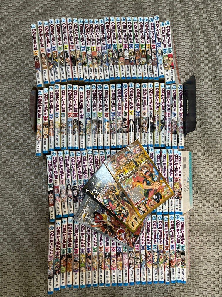ONE PIECE MANGA books 1~95 full set [In Japanese] +bonus books included ...