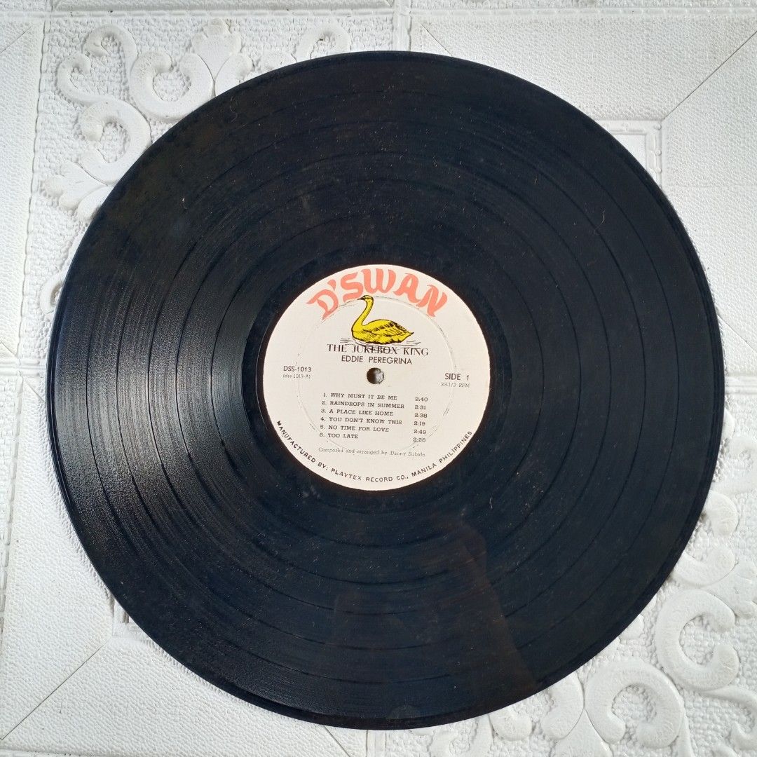 OPM Vinly Records Eddie Peregrina Album The Jukebox King Plaka ...