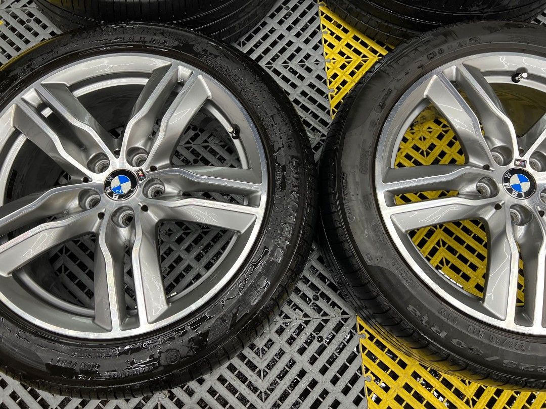 Original X1 Msport Rim & Tyre, Car Accessories, Tyres & Rims on Carousell