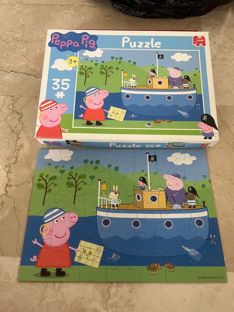 Peppa pig 35 piece pirate jigsaw puzzle, Hobbies & Toys, Toys & Games ...