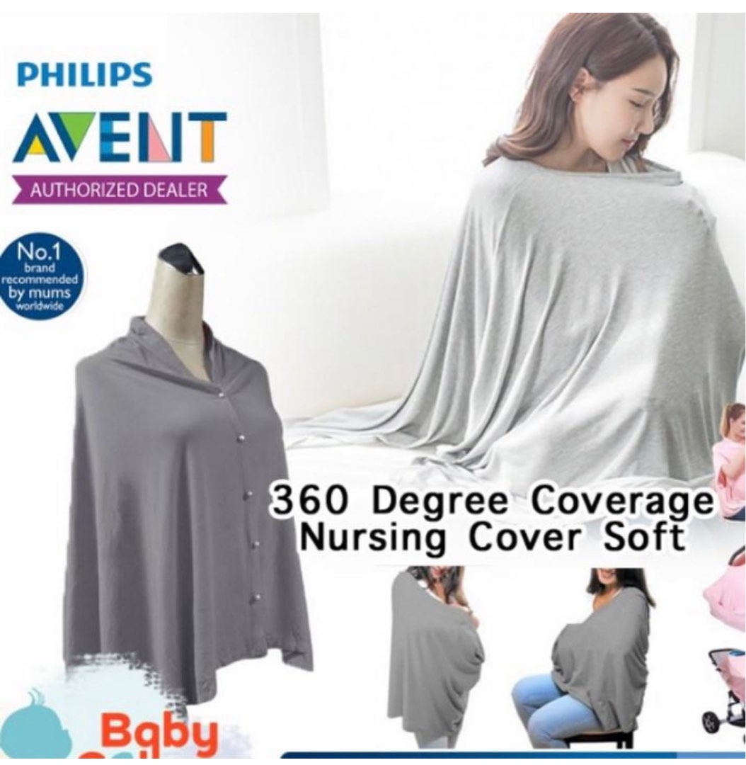 Philips Avent Nursing cover - Grey, Babies & Kids, Nursing & Feeding ...