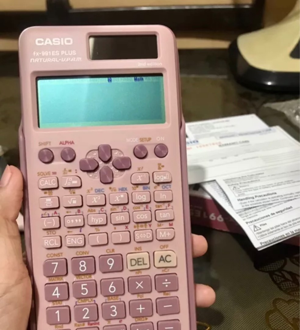 Pink Casio Scientific Calculator on Carousell